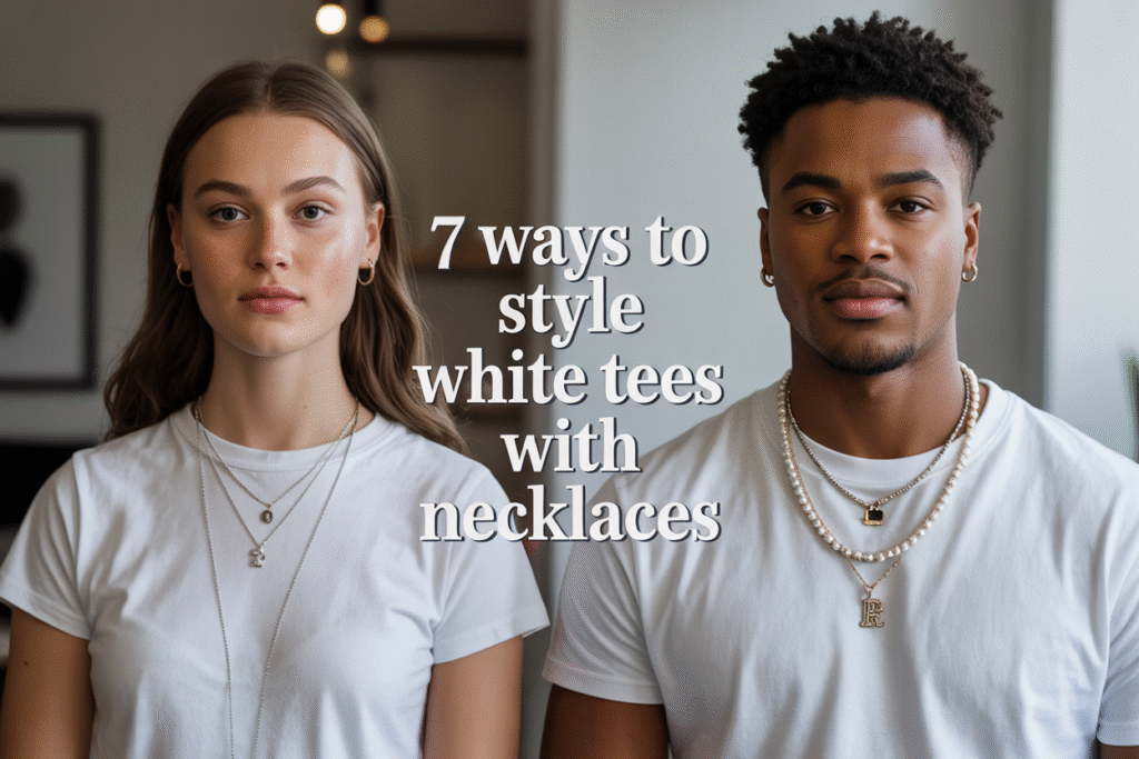 7 Unique Ways to Style a Basic White T-Shirt with Necklaces (for Men ...